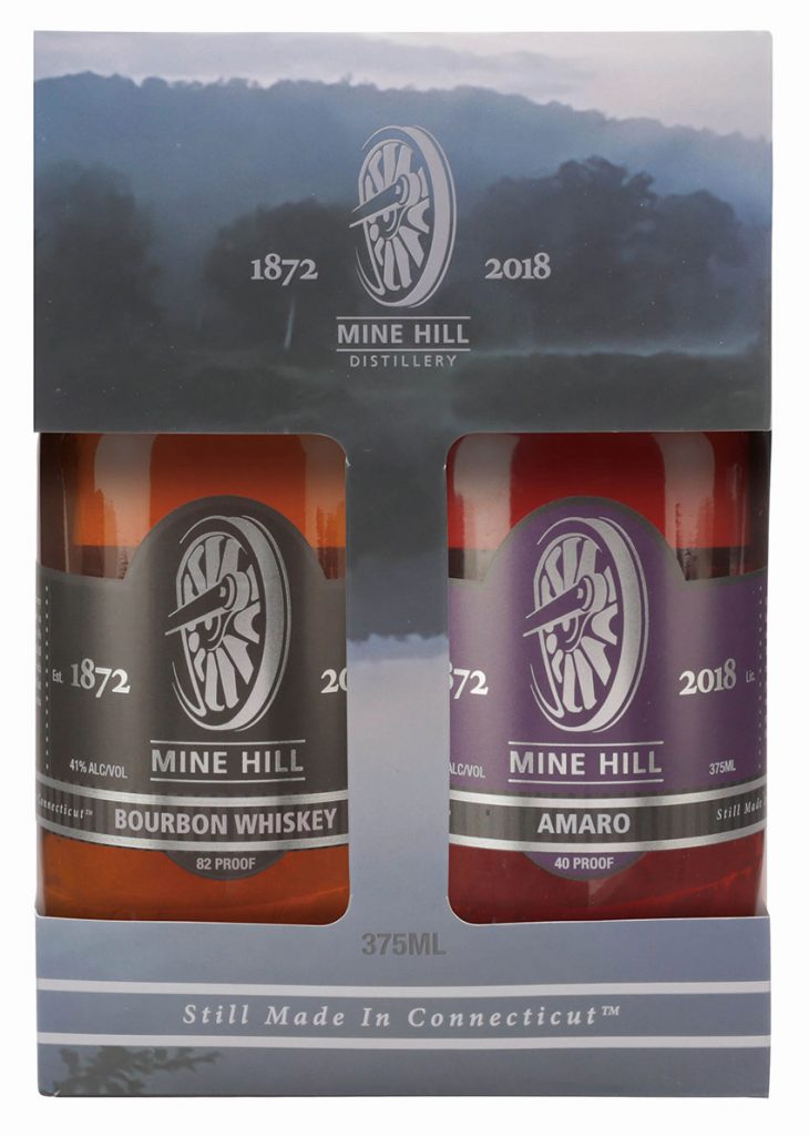 Whiskey sampler gift basket