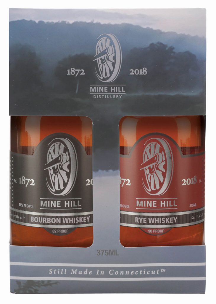 Whiskey sampler gift basket